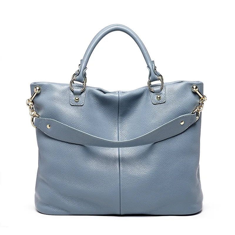 Luxury Cowhide Large Capacity Shoulder Bag